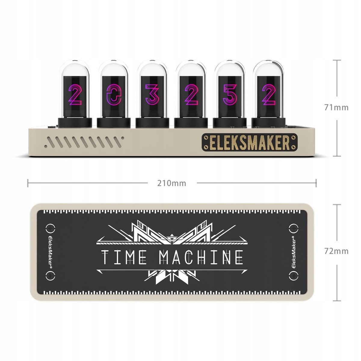 EleksTube IPS PR1- personalizowany zegar LED dla graczy cyfrowy LOGO ...