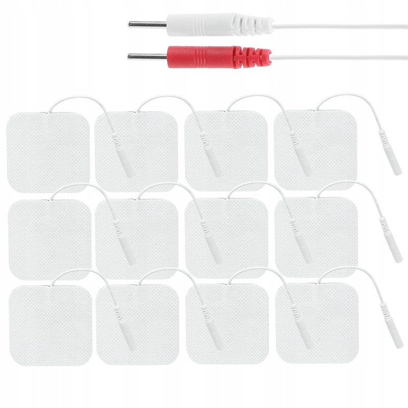 Elektrody Żelowe Tens Ems 4X4 Cm Nakładki Pady Do Elektrostymulatora 12 ...
