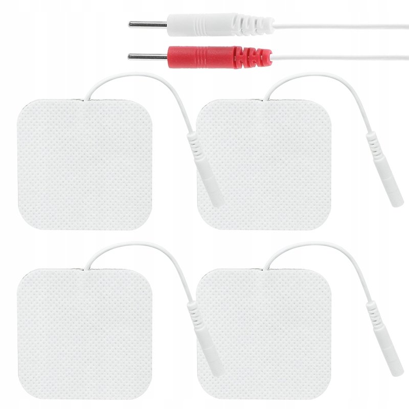 Elektrody Żelowe Tens Ems 4X4 Cm Nakładki Pady Do Elektrostymulatora 4 ...