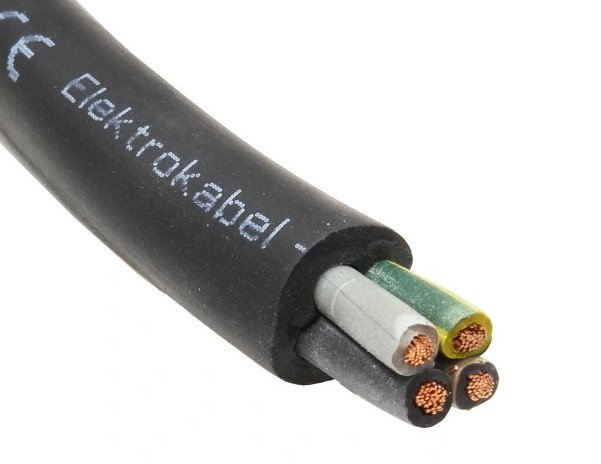 ELEKTROKABEL Przewód OW 4x2,5 mm2 guma czarny krążek 100m - ELEKTROKABEL | Sklep EMPIK.COM