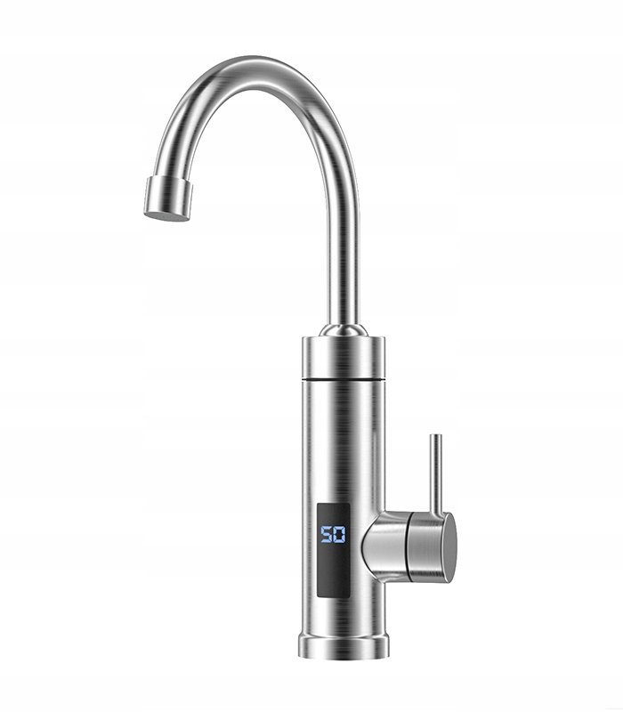 ELEKTRYCZNY PRZEPŁYWOWY PODGRZEWACZ WODY BATERIA LED 30 - 60 STOPNI ...