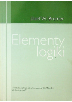 Element logiki - Bremer Józef | Książka w Empik