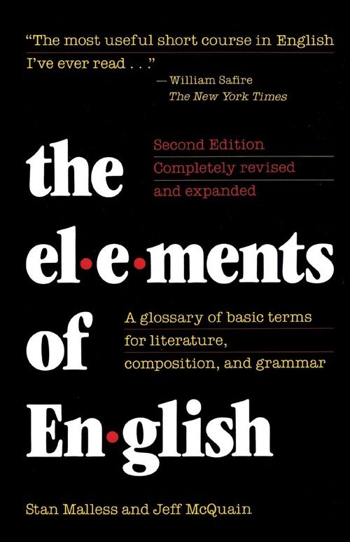Elements Of English A Glossarypb - Malless Stan | Książka w Empik