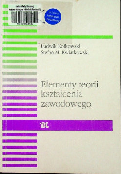 Elementy teorii kształcenia zawodowego - Instytut Badań Edukacyjnych | Książka w Empik