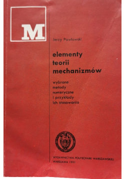 Elementy teorii mechanizmów - Politechnika Warszawska | Książka w Empik