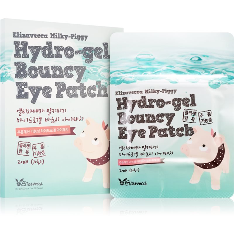 Elizavecca Milky Piggy Hydro-gel Bouncy Eye Patch maseczka regenerująca i nawilżająca do okolic ...