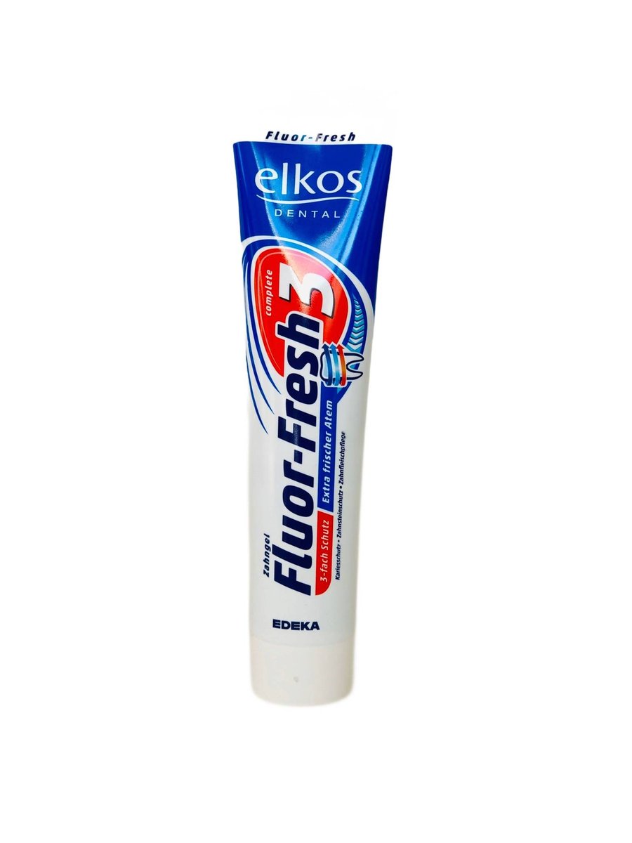 Elkos, Fluor - fresh, Pasta do zębów, 125 ml | Sklep EMPIK.COM