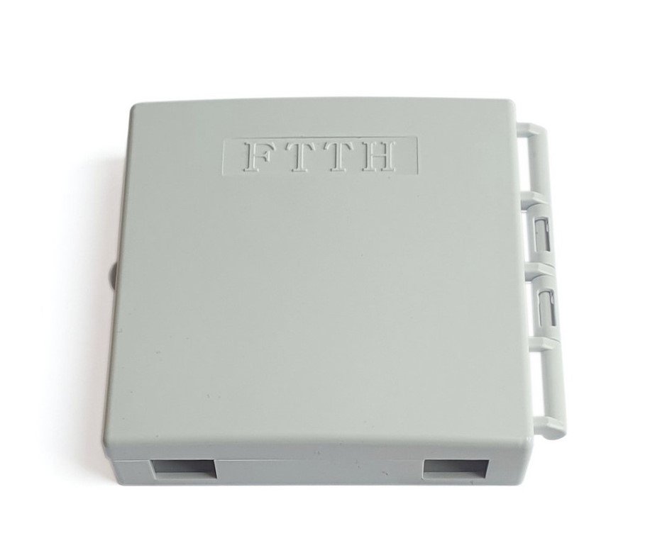 ELPIO 23466 Gniazdo optyczne FTTH 2F BOX-2C z pokrywką na zawiasie ...