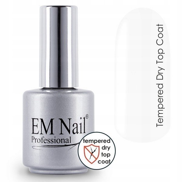 EM Nail, Top hartowany Tempered Dry Top Coat, 15 ml | Sklep EMPIK.COM