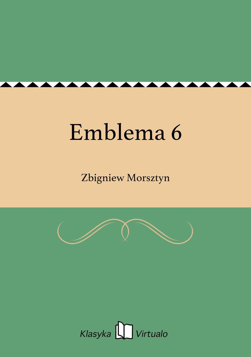 Emblema 6 - ebook epub - Morsztyn Zbigniew | Ebook Sklep EMPIK.COM