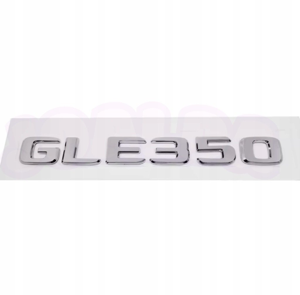 Emblemat Gle350 Tył Znaczek Mercedes Naklejka Premium Chrom Srebrny ...