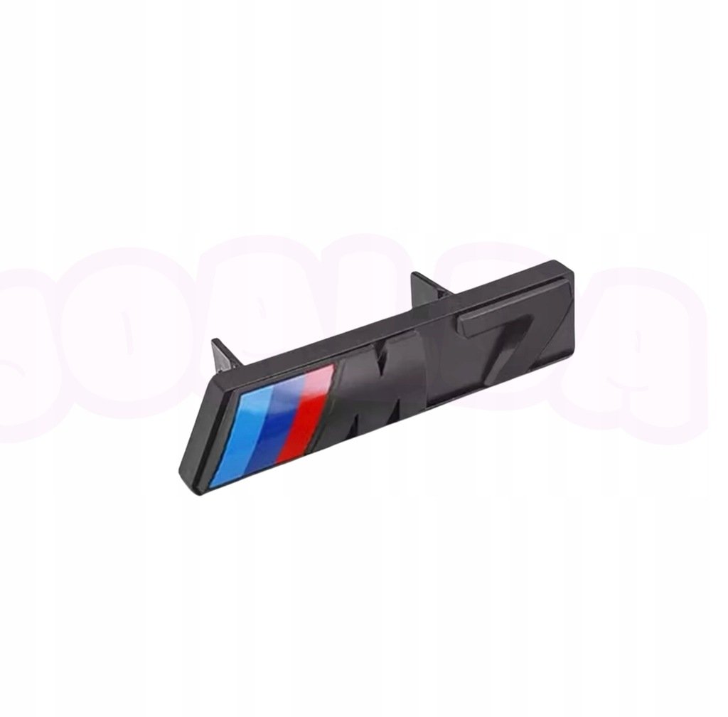 EMBLEMAT logo M7 BMW M POWER grill NA PRZÓD 8,8x2cm CZARNY MAT - Inna ...