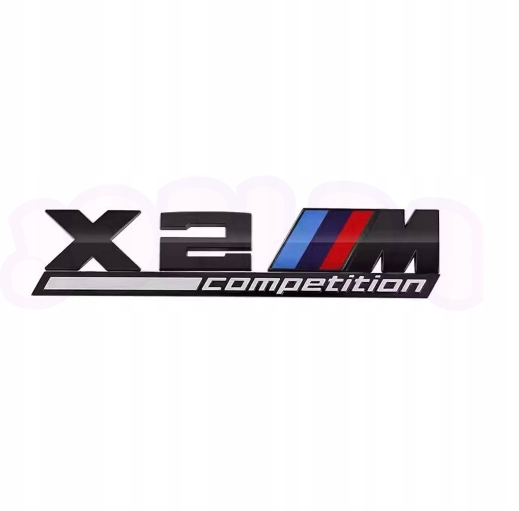 Emblemat Logo X2M Competition Bmw Naklejka Na Tył 17,3X4Cm Czarny ...