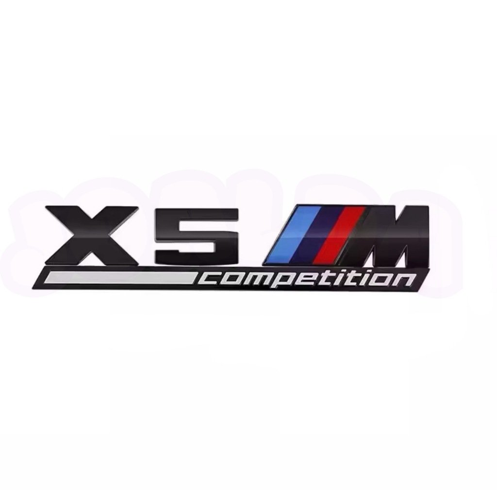 Emblemat Logo X5M Competition Bmw Naklejka Na Tył 17,3X4Cm Czarny ...