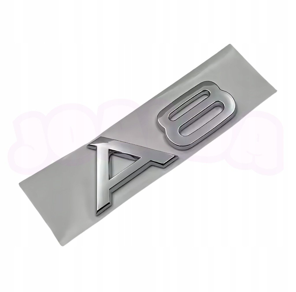 EMBLEMAT znaczek A8 na klapę logo AUDI srebrny PREMIUM - Audi ...
