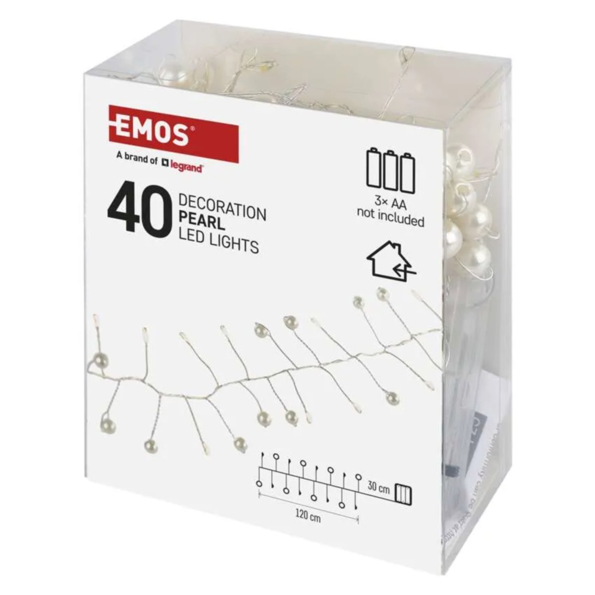 Emos Girlanda Lampki Świąteczne Dekoracyjne Led 1,2M 40 Led Ciepła Biel ...