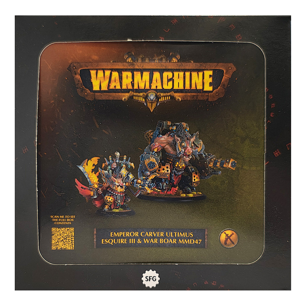 Emperor Carver Ultimus Esquire III & War Boar MMD47, Warmachine - Inna ...
