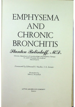 Emphysema and chronic bronchitis - Little Brown Book Group | Książka w ...