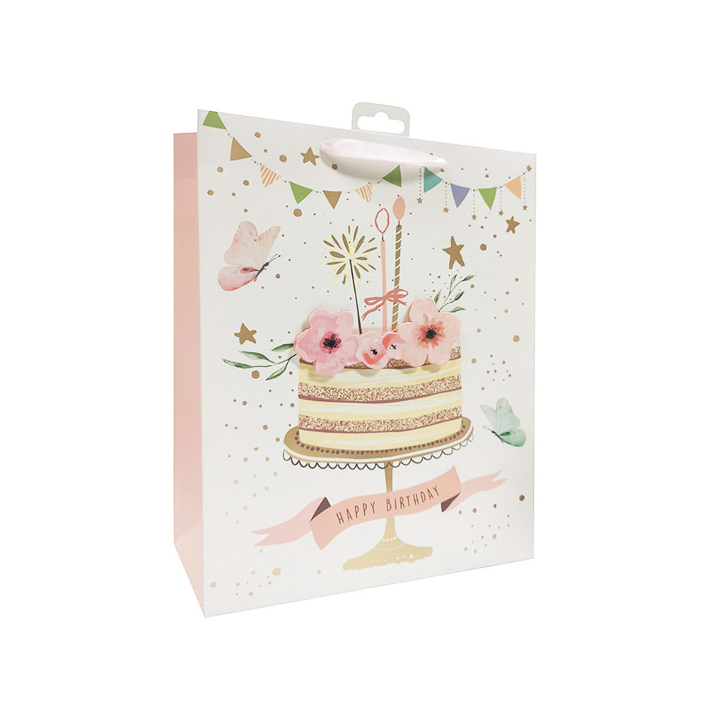 Empik, torba prezentowa, biały tort, rozmiar M - Empik | Sklep EMPIK.COM