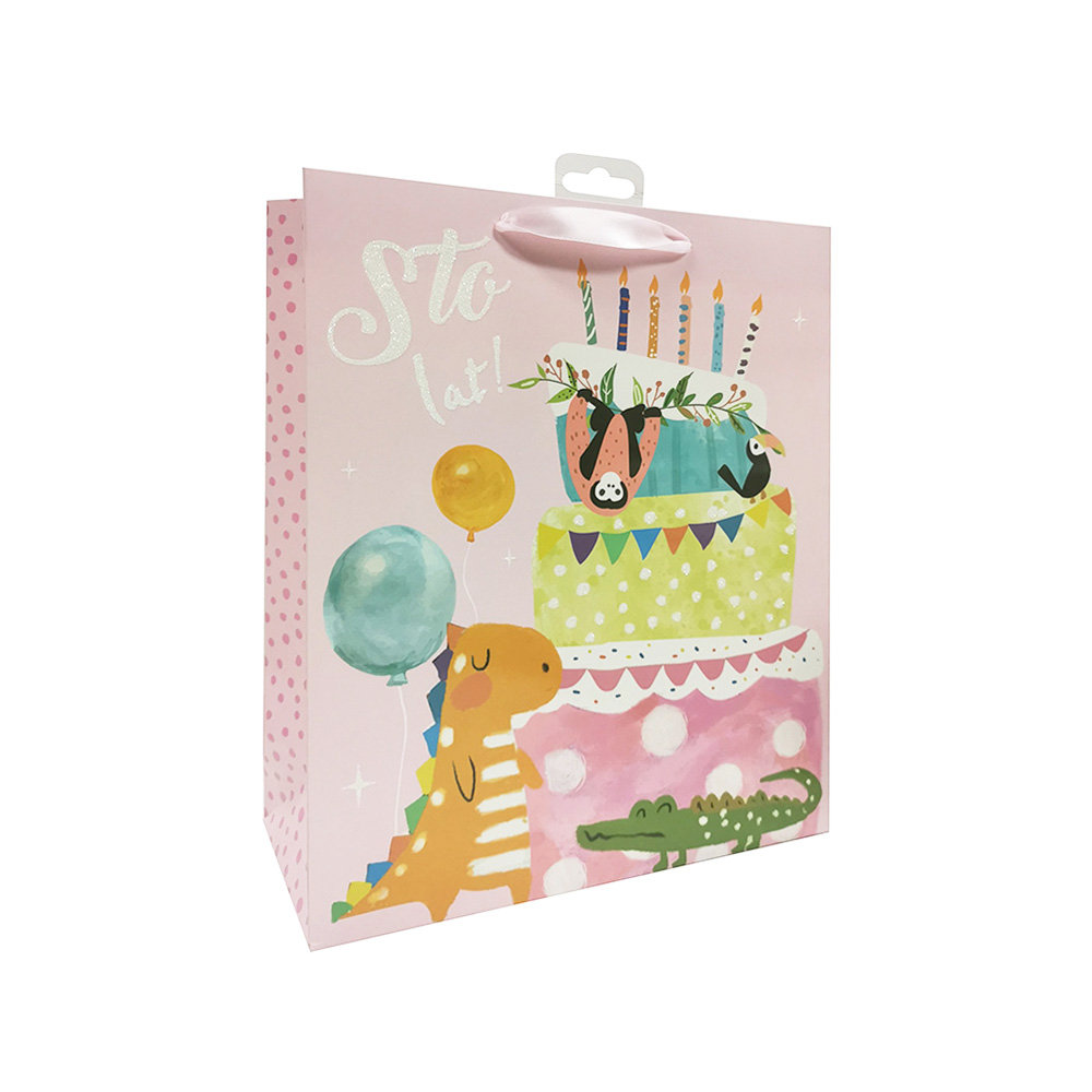 Empik, torba prezentowa, różowy tort, rozmiar M - Empik | Sklep EMPIK.COM