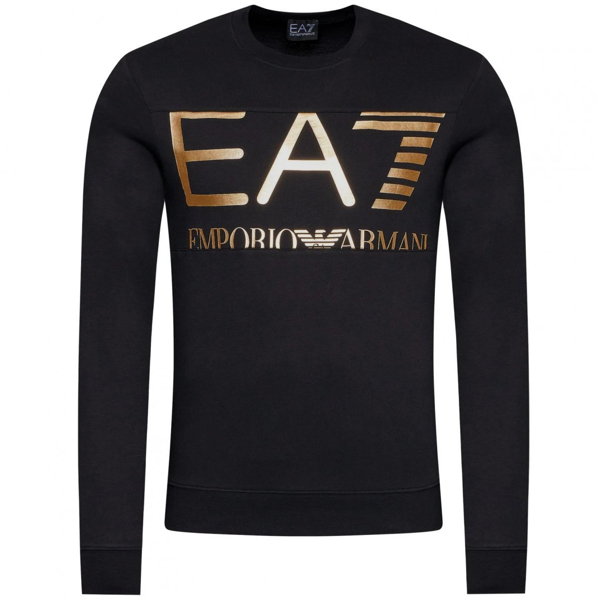 Emporio Armani Bluza Ea7 Męska Czarna Złoty Nadruk 6Lpm51-Pjgz-0208 Xl - EA7 Emporio Armani ...