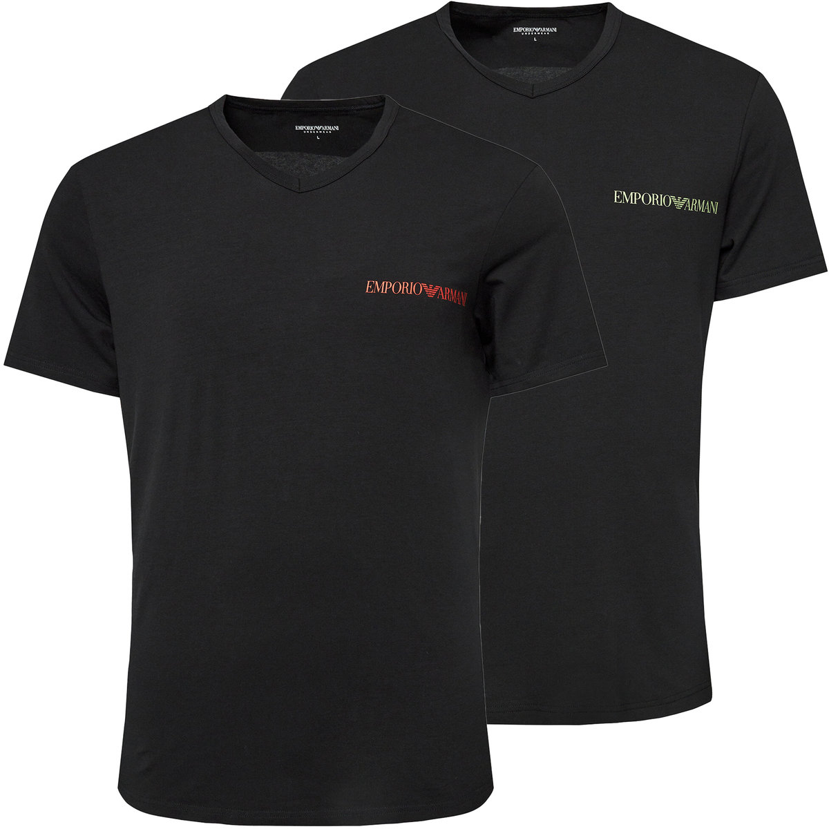 Emporio Armani t-shirt koszulka męska czarna komplet 2pack 111849-4F717-23820 L - Emporio Armani ...