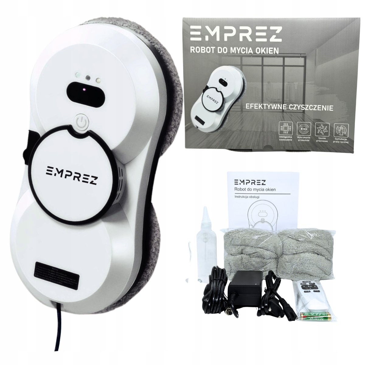 Emprez | Intelligentny robot sprzątający do mycia szyb okien | Polska Marka - Emprez | AGD Sklep ...