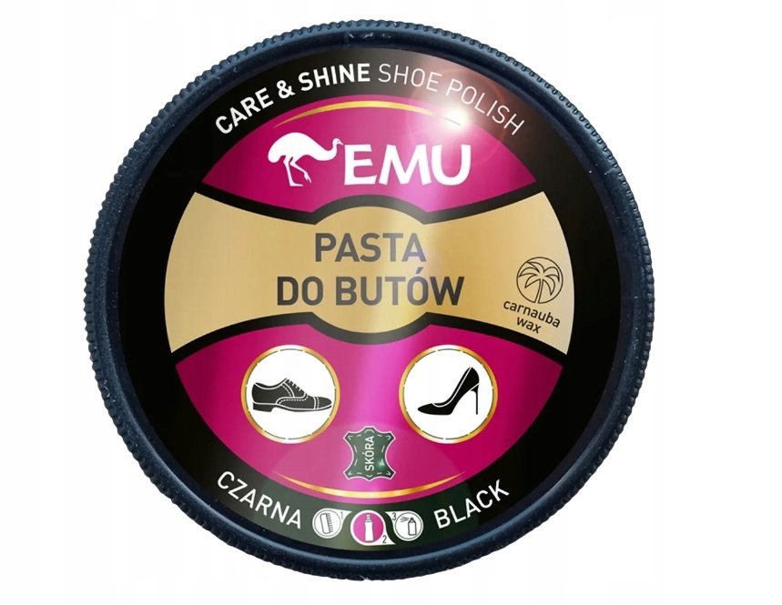 EMU pasta do butów w puszce czarna 50 ml (care & shine shoe polish ...