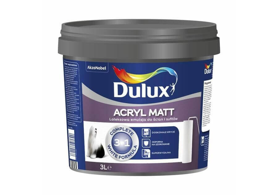 Emulsja Acryl Matt 3L Dulux - Dulux | Sklep EMPIK.COM