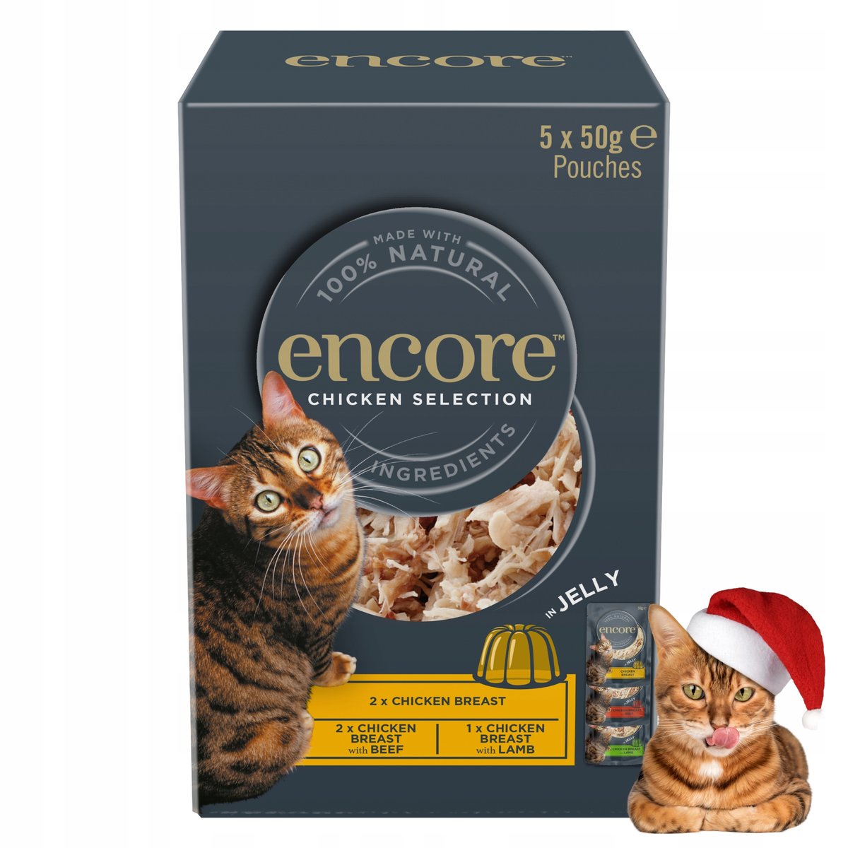 Encore Cat Mokra karma dla kota mix smaków z kurczakiem w galaretce ...
