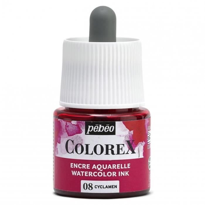 Encre Aquarelle Colorex - Wiele kolorów dostępnych - 45 ml Cyklamen ...