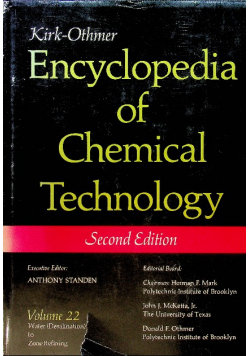 Encyclopedia of chemical technology vol 22 - John Wiley & Sons ...