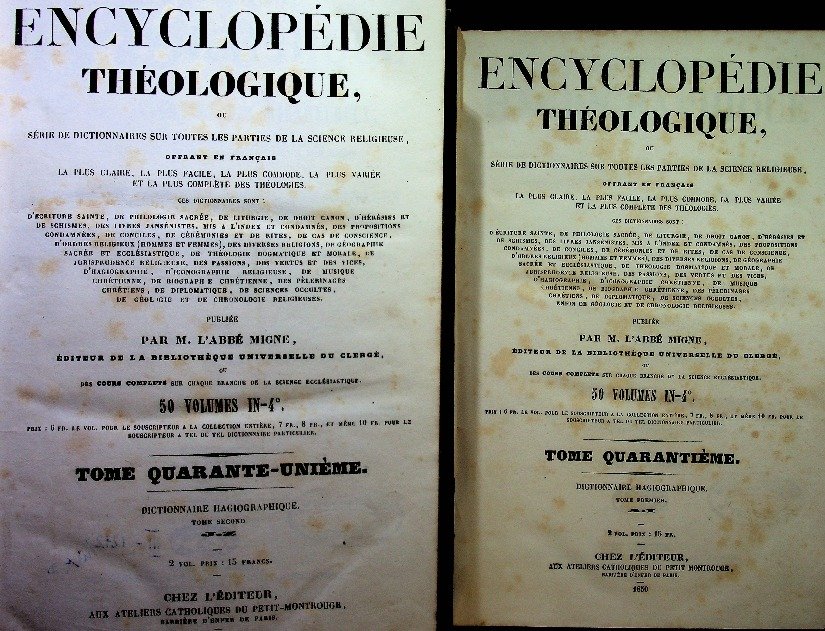 Encyclopedie Theologique Tom 40 i 41 1850 r. - W opisie | Książka w Empik