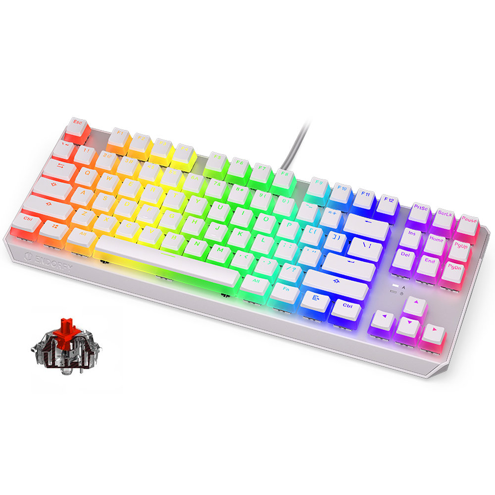 Endorfy Thock Tkl Onyx White Pudding Kailh Red Rgb Klawiatura - ENDORFY ...