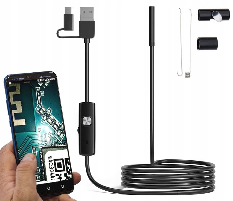 ENDOSKOP KAMERA INSPEKCYJNA ANDROID USB-C LED - Steinmedia | Sklep ...