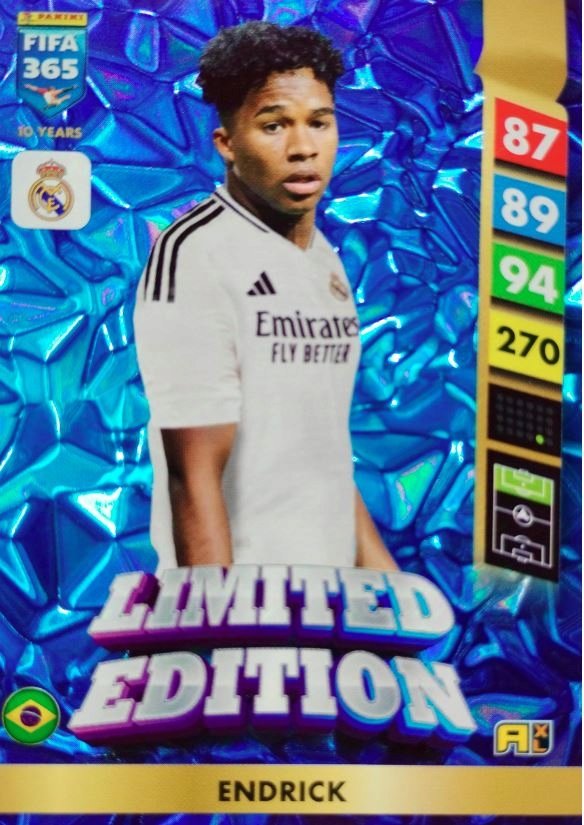 ENDRICK - karta LIMITED - PANINI Adrenalyn FIFA 365 2025 Real MADRYT ...