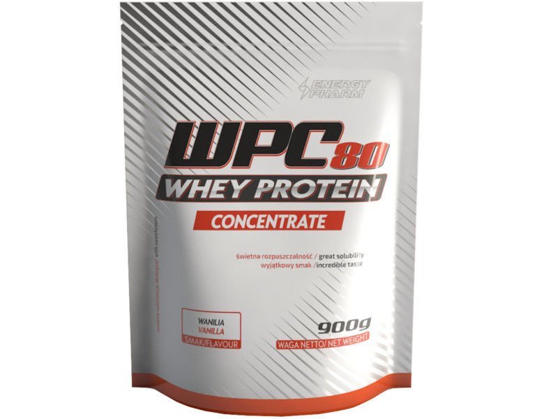ENERGY PHARM, WPC 80 Whey Protein Concentrate, 900 g, truskawka - ENERGY PHARM | Sport Sklep ...