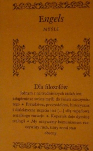 Engels Myśli - Engels Fryderyk | Książka w Empik