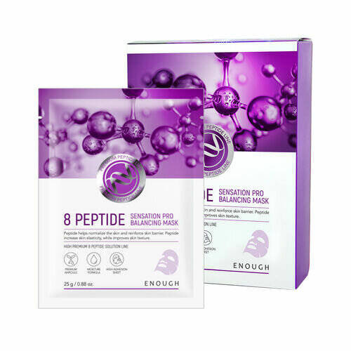 Enough, Zestaw Masek W Płachcie, 8 Peptide Sensation Pro Balancing Mask ...