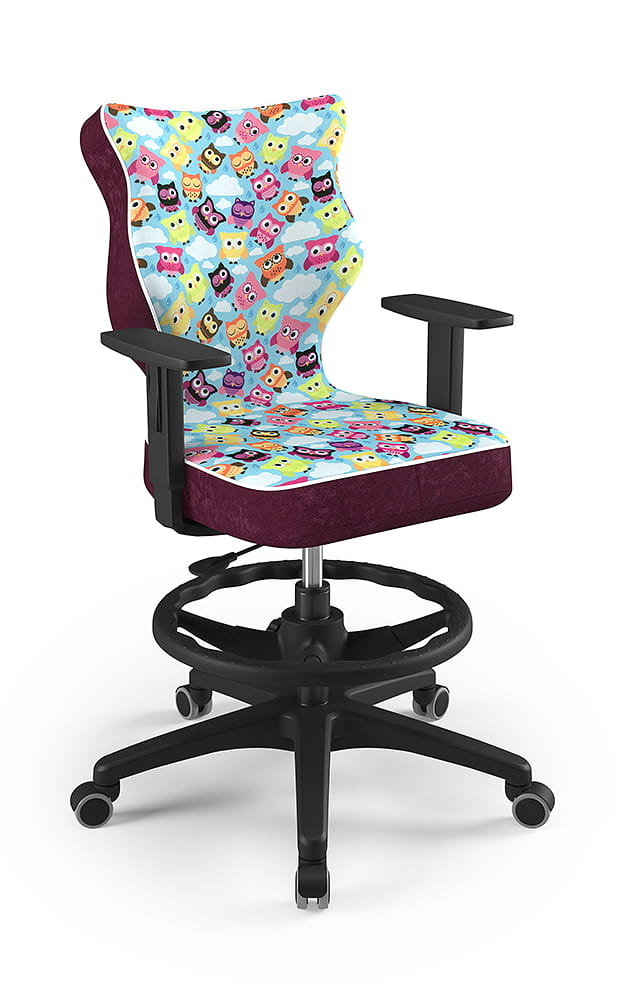 Entelo, Krzesło do biurka dla dziewczynki dopasowane do wzrostu 159-188 ...