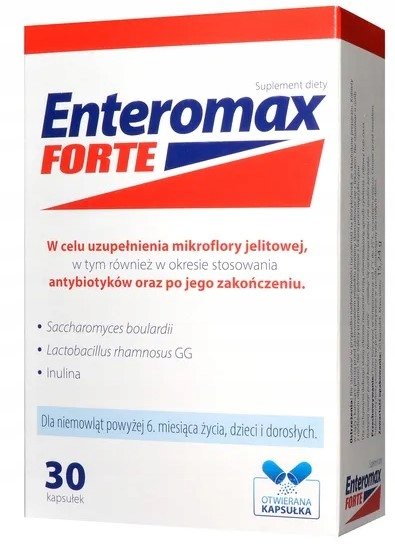 Enteromax, Forte, Jelita biegunka, 30 kaps. | Sklep EMPIK.COM