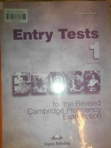 Entry Tests 1. Student's Book. - Evans Virginia | Książka w Empik