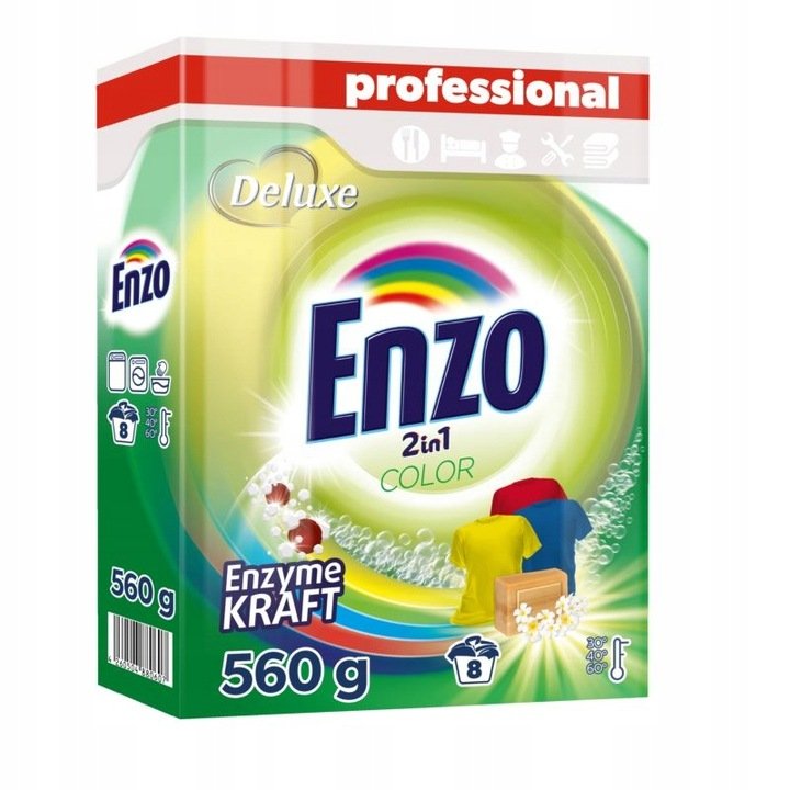 Enzo 2W1 Proszek Do Prania Color 560G - ENZO | Sklep EMPIK.COM
