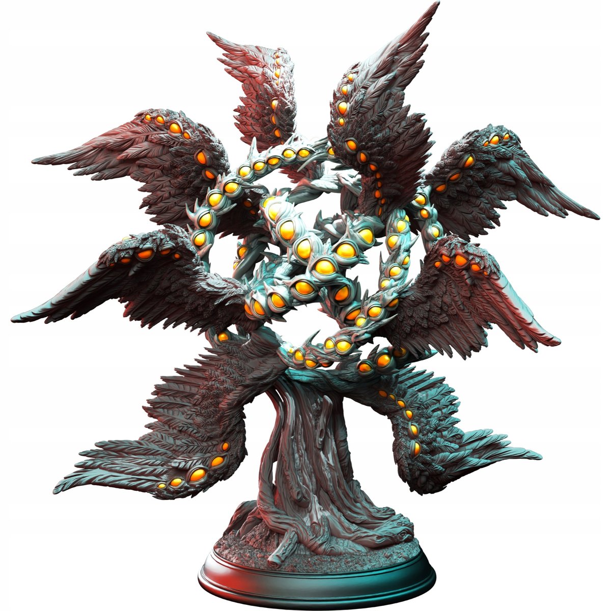 Erathis - Anioł drzewo Eyes figurka 12k + podstawa do DND D&D 3D druk ...