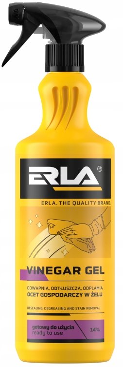 Erla Vinegar Gel 1L Ocet Gospodarczy W Żelu 14% Żel Odkamieniacz - Erla ...