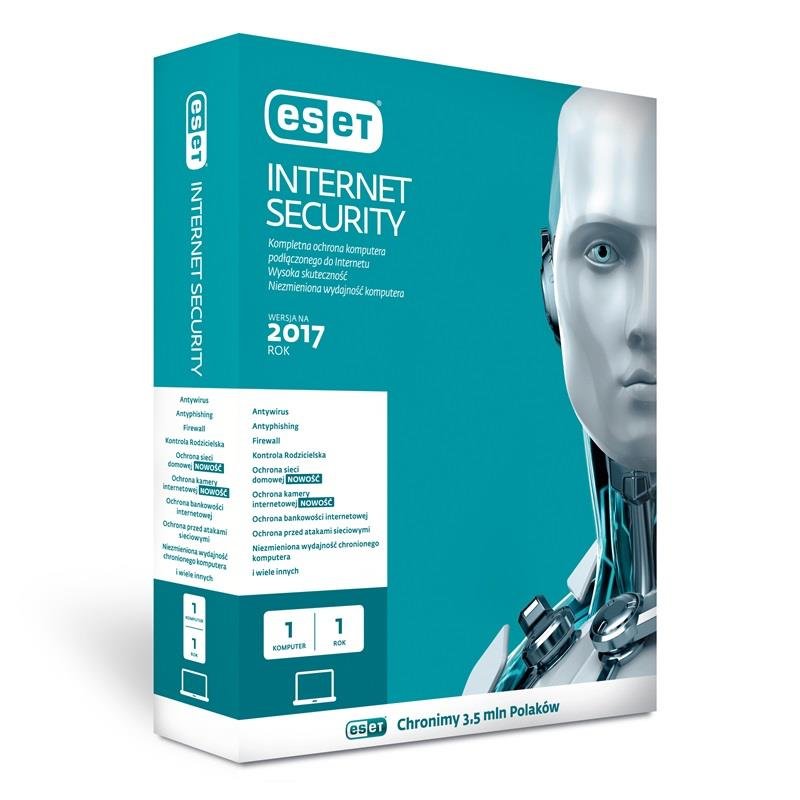 ESET Internet Security, BOX, 1 użytkownik, polski - Eset | Gry i ...
