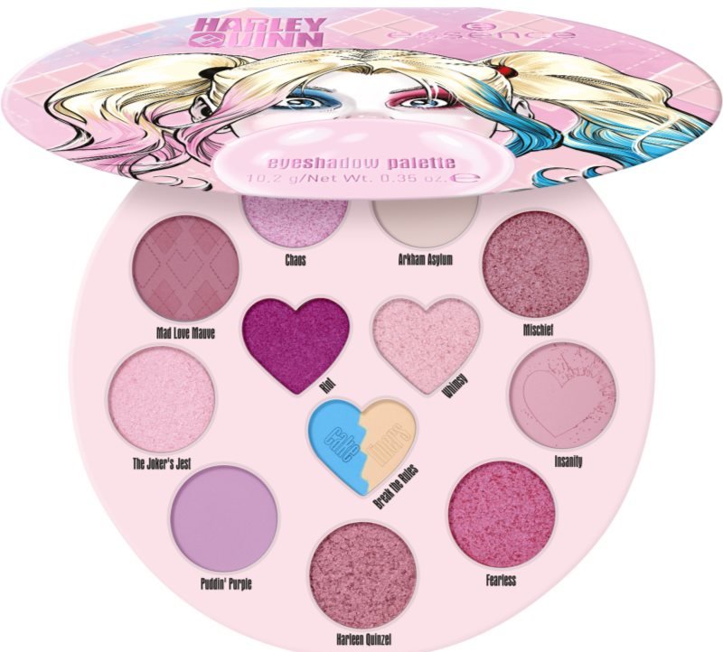 essence Harley Quinn paleta cieni do powiek odcień 10 Hey Puddin´ 10,2 ...