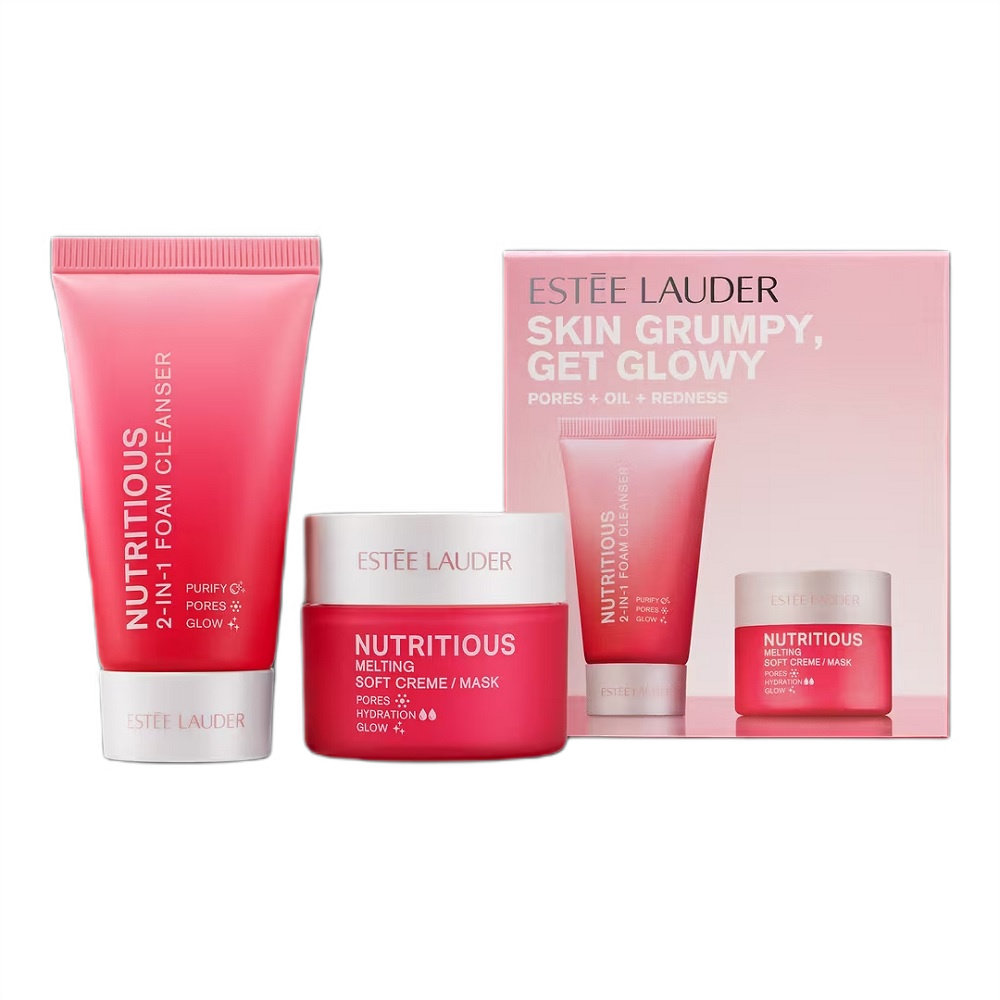 Estée Lauder, Skin Grumpy Get Glowy zestaw oczyszczająca pianka do ...