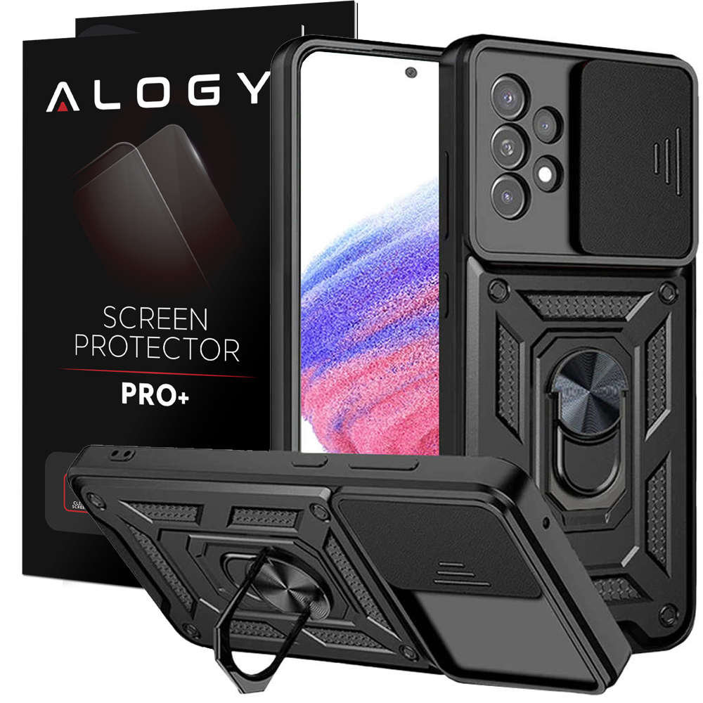 Etui Alogy Camshield Stand Ring z osłonką na aparat do Samsung Galaxy ...