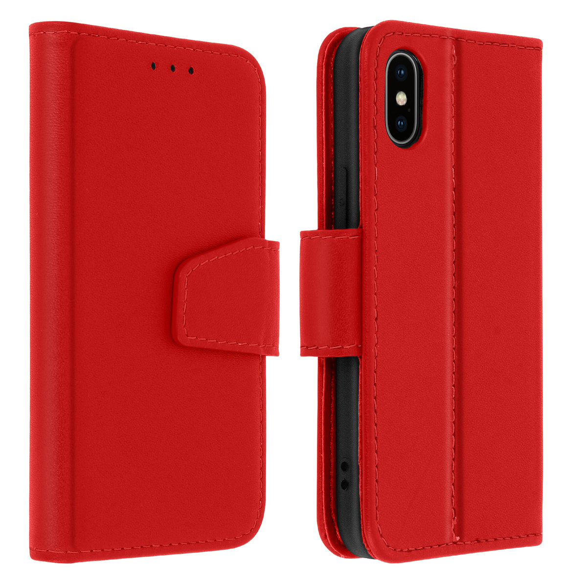 Etui Apple iPhone X XS Skórzane etui na karty Funkcja Wsparcie Premium ...